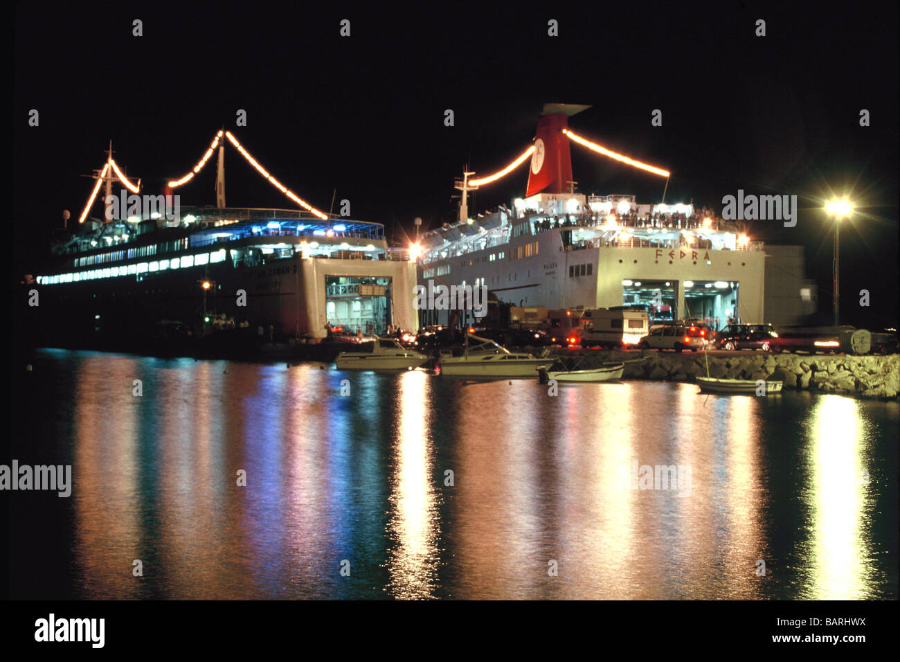 LOADING OF FERRIES IN GREECE Stock Photo - Alamy