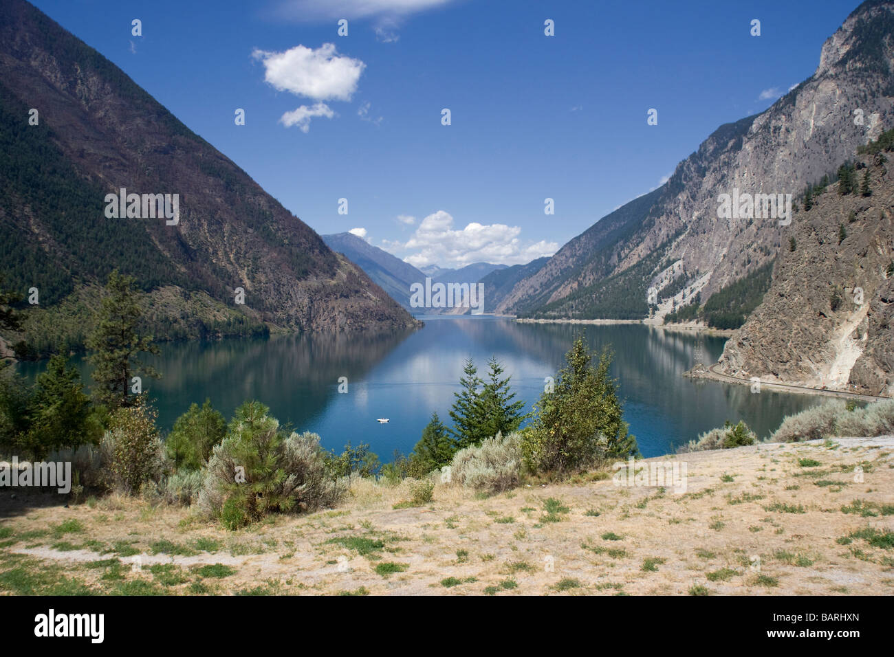 Panoramic View of Seton Lake British Columbia Canada Stock Photo - Alamy