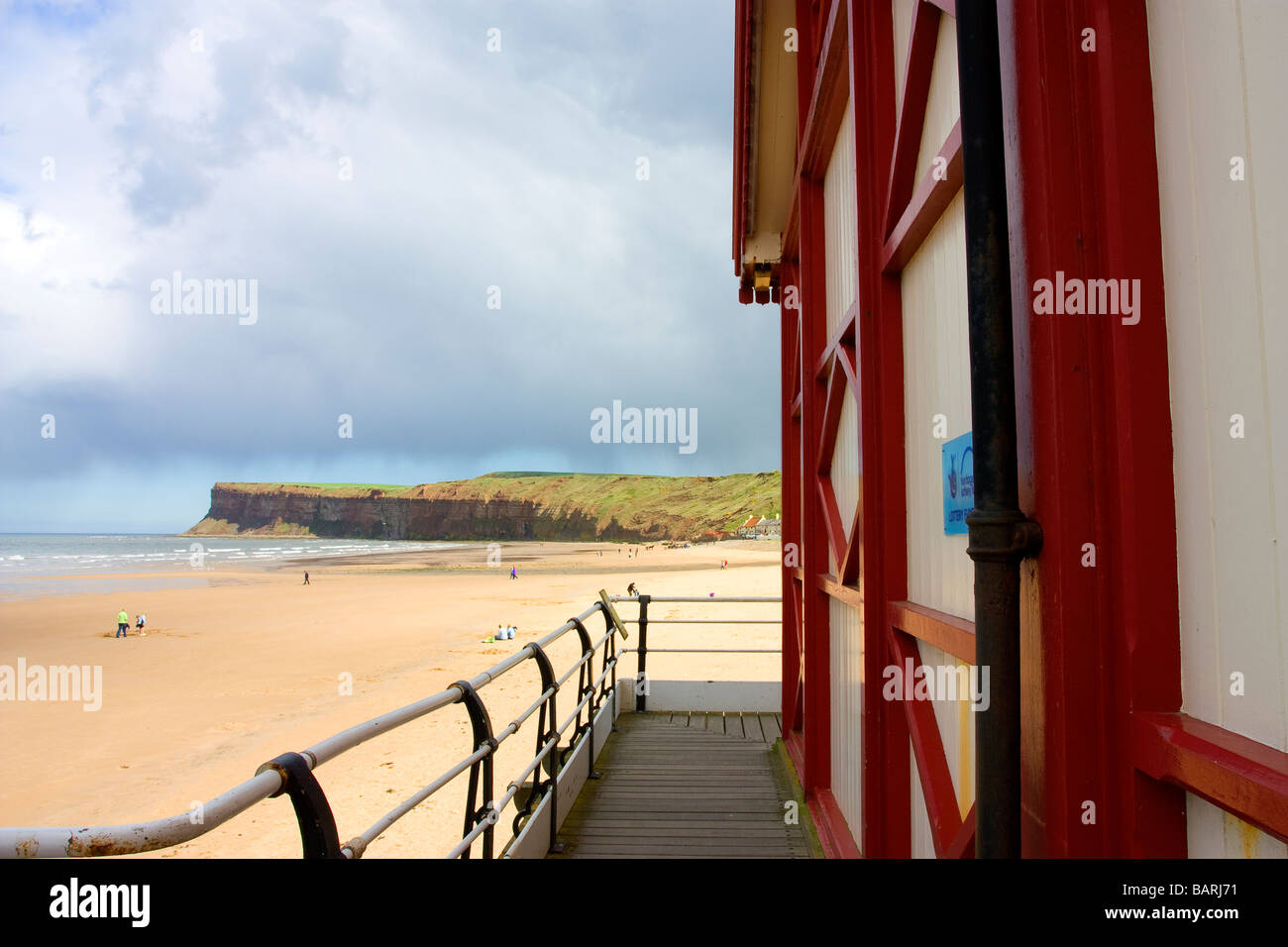 Saltburn pier surfers hi-res stock photography and images - Alamy