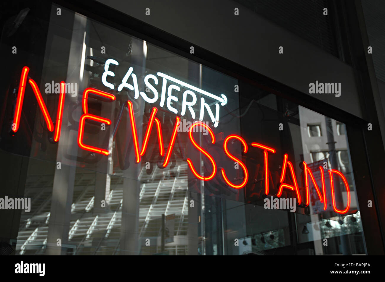 Neon newsstand sign hi-res stock photography and images - Alamy