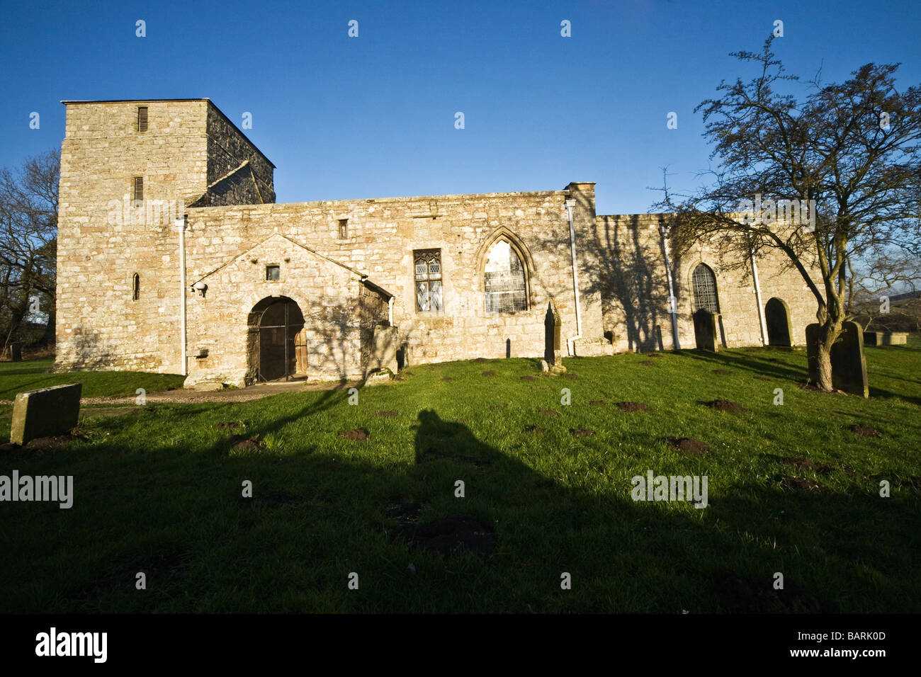 St John Church Edlingham Northumberland near the border with Scotland ...