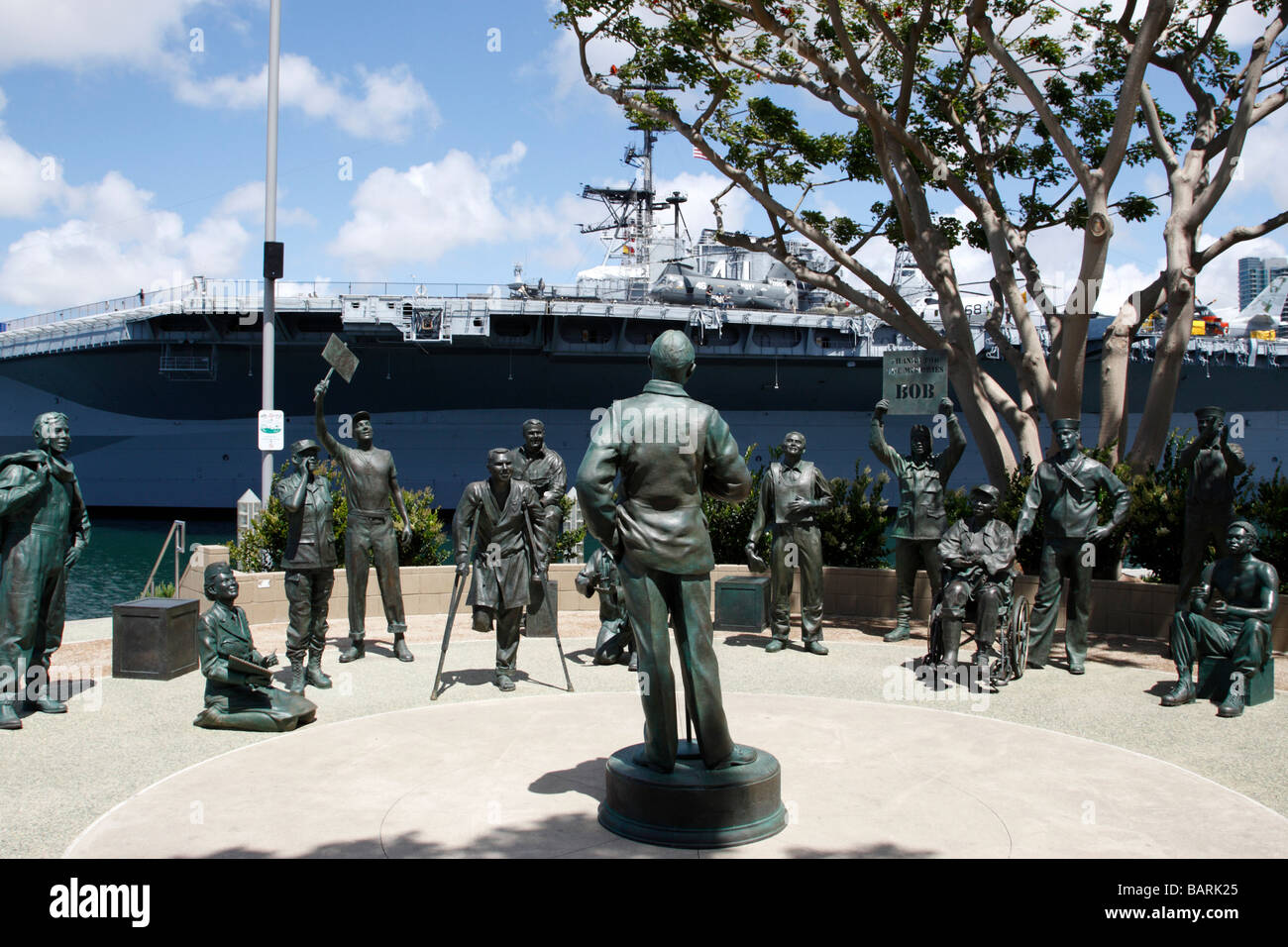 bob hope tribute by eugene daub & steven whyte behind is the uss midway ...