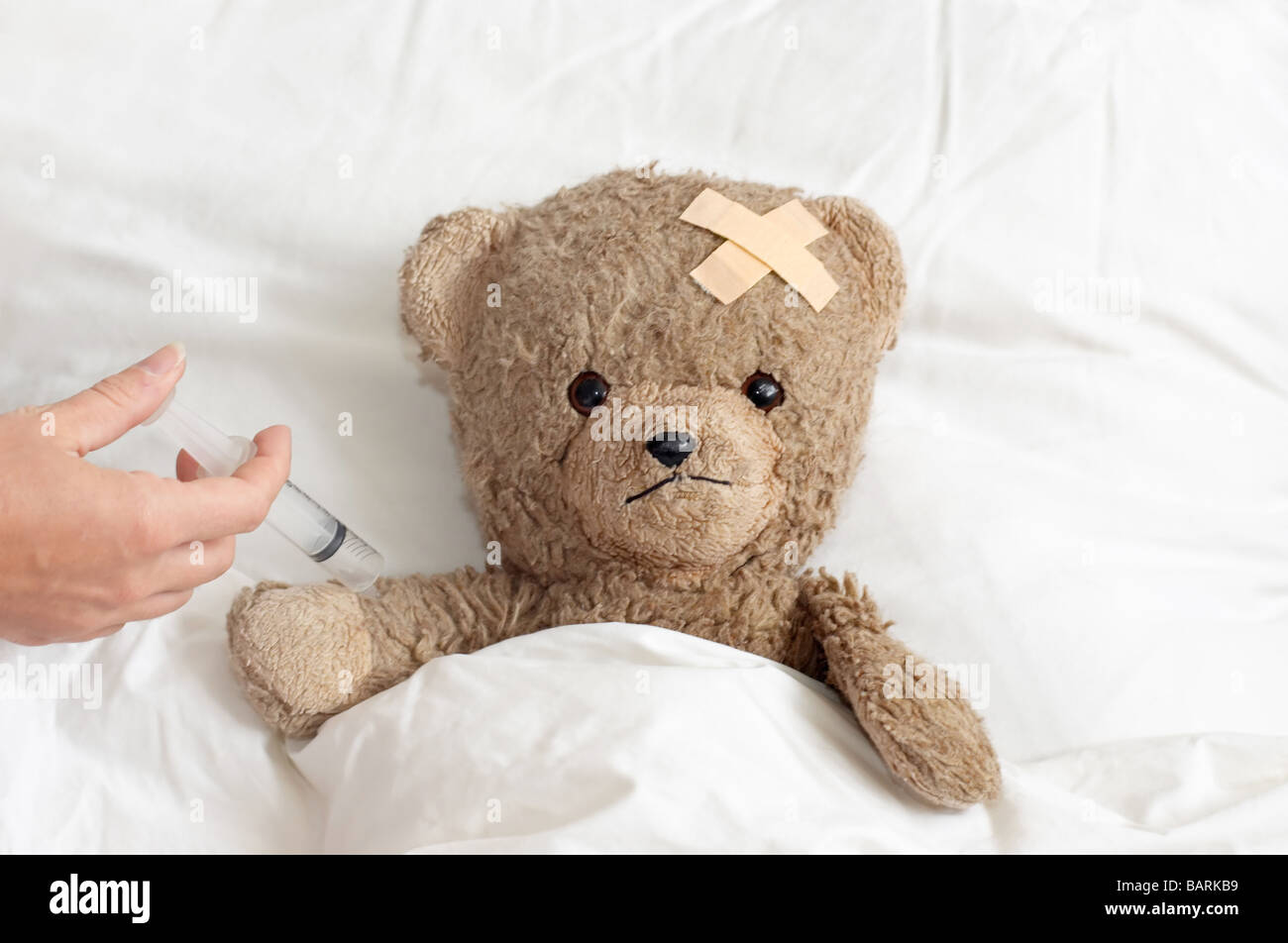 Teddy in hospital Stock Photo - Alamy