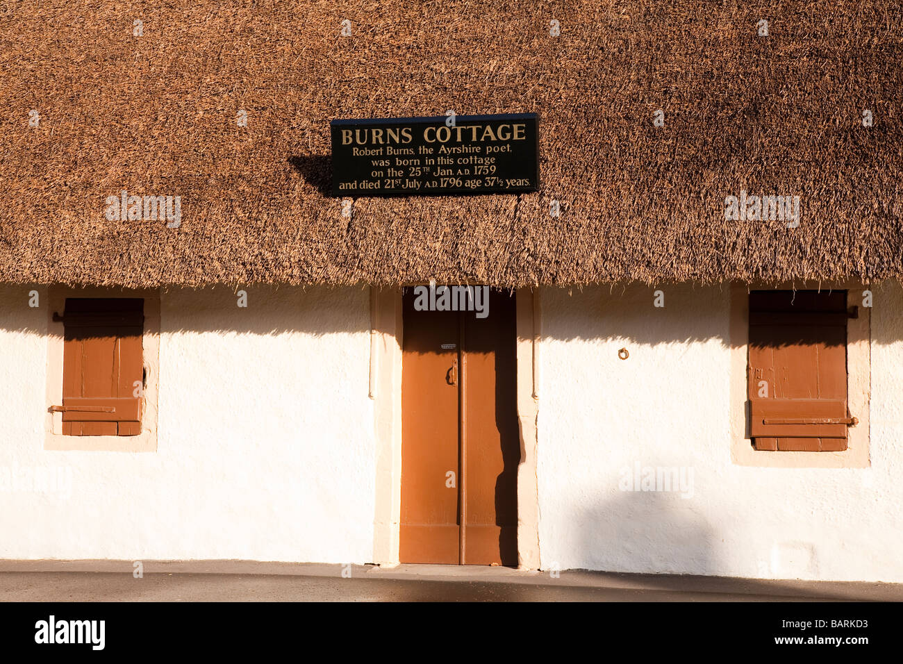 Burns Cottage, Alloway, Ayrshire, Scotland Stock Photo - Alamy