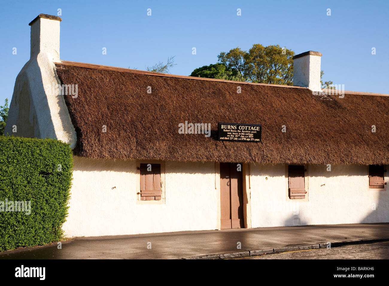 Burns Cottage, Alloway, Ayrshire, Scotland Stock Photo - Alamy