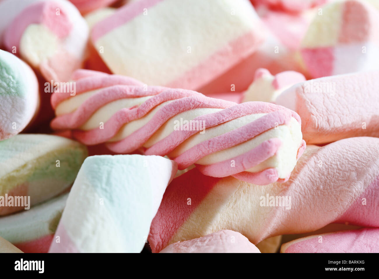 Marshmallows, full frame, close-up Stock Photo - Alamy
