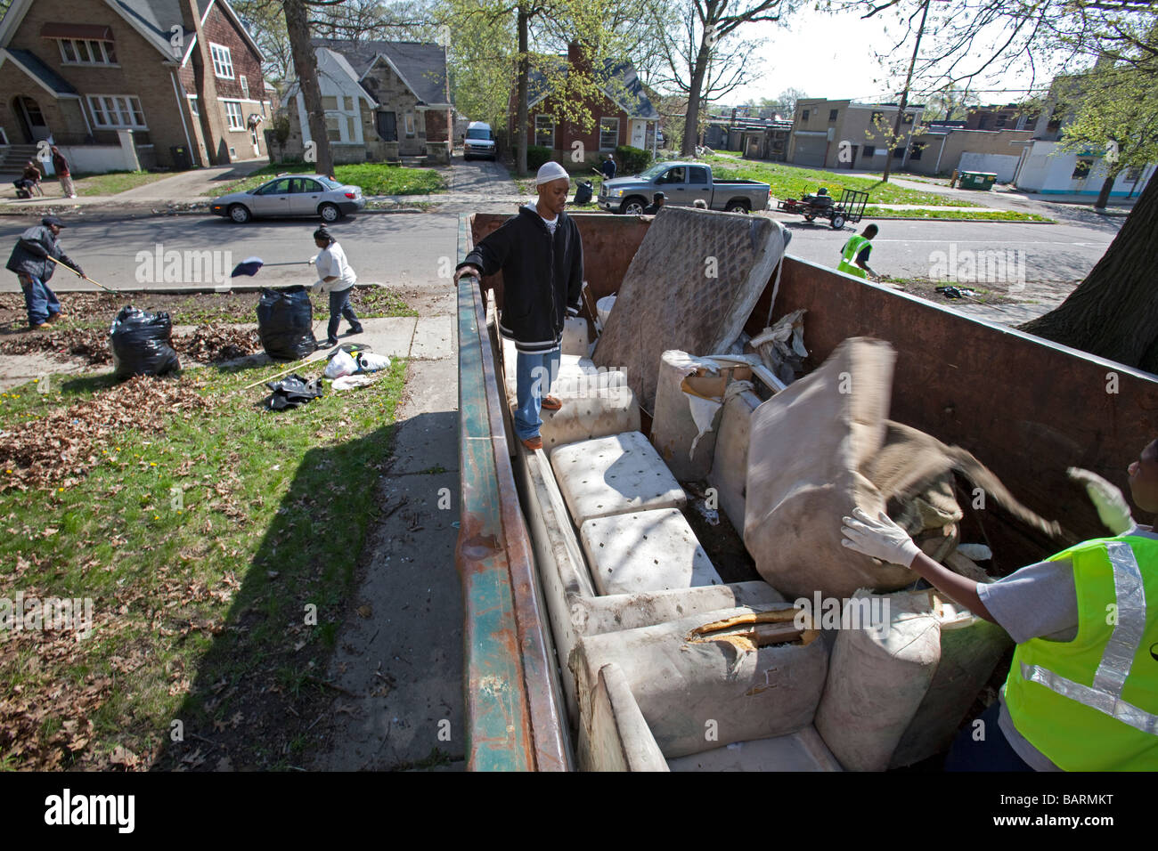 Cleaning Up Neighborhood High Resolution Stock Photography and Images ...