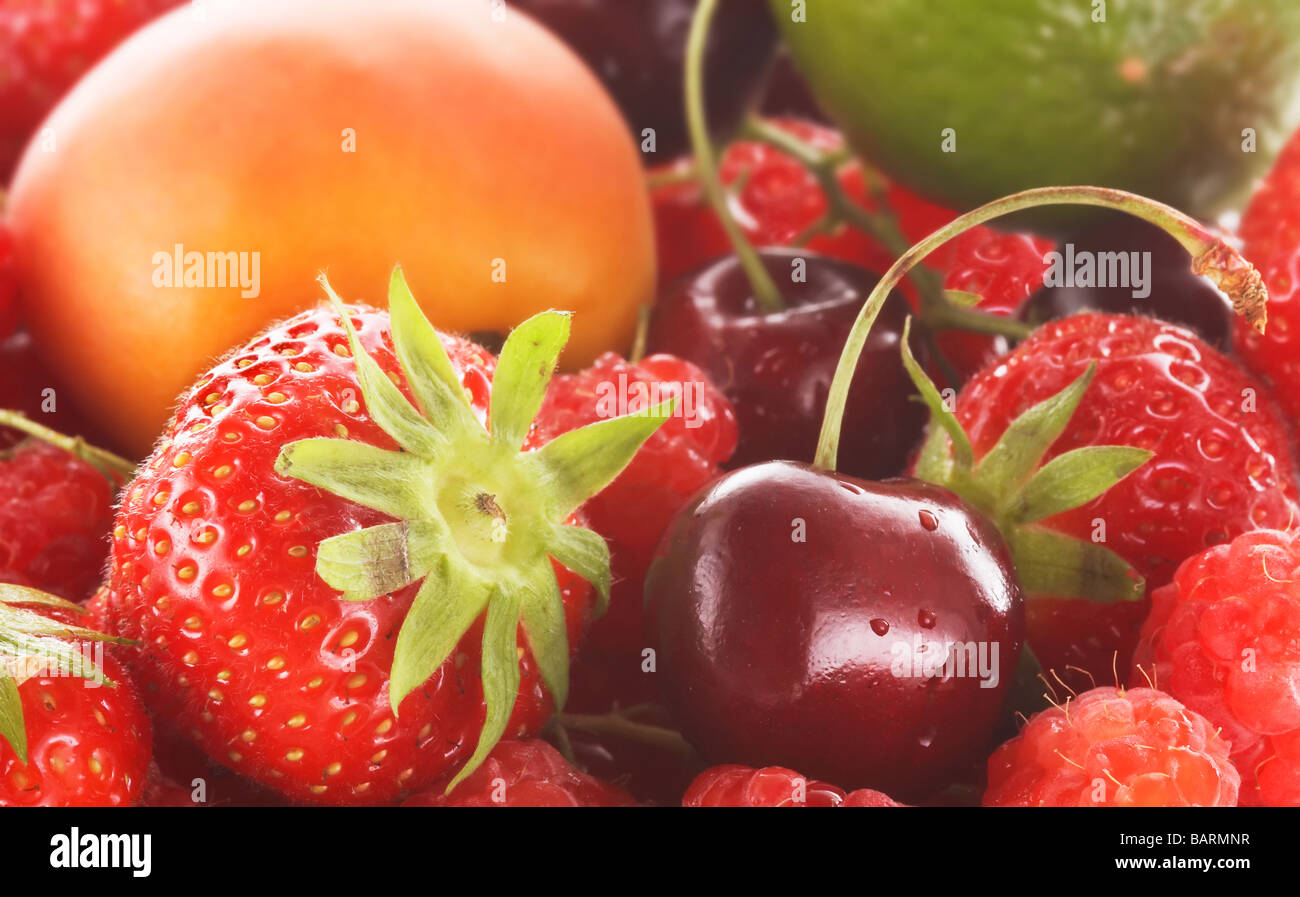 colorful fresh fruit background Stock Photo - Alamy