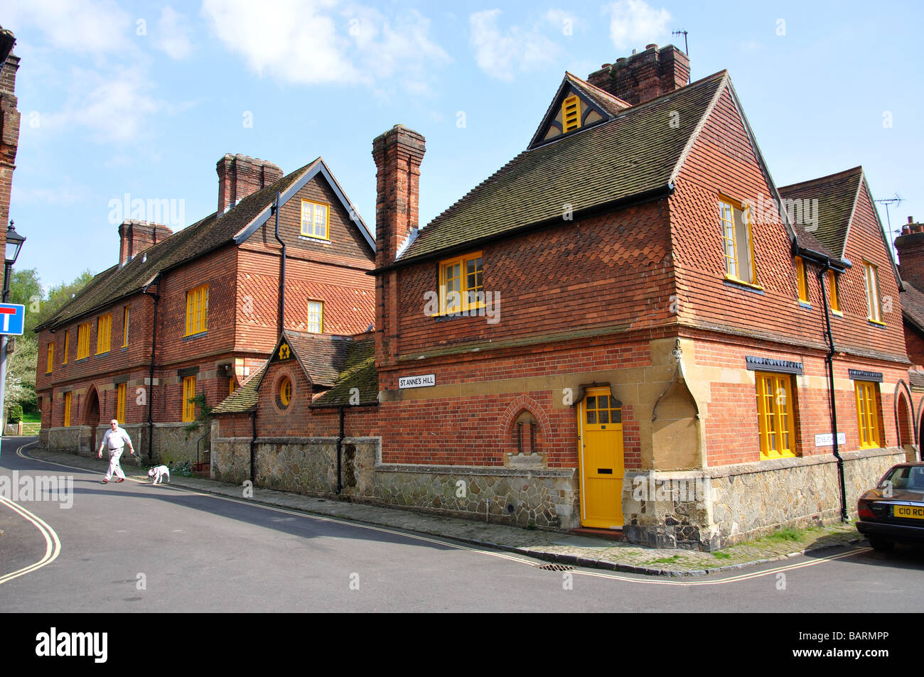 Period buildings, St.Anne's Hill, Midhurst, West Sussex, England ...