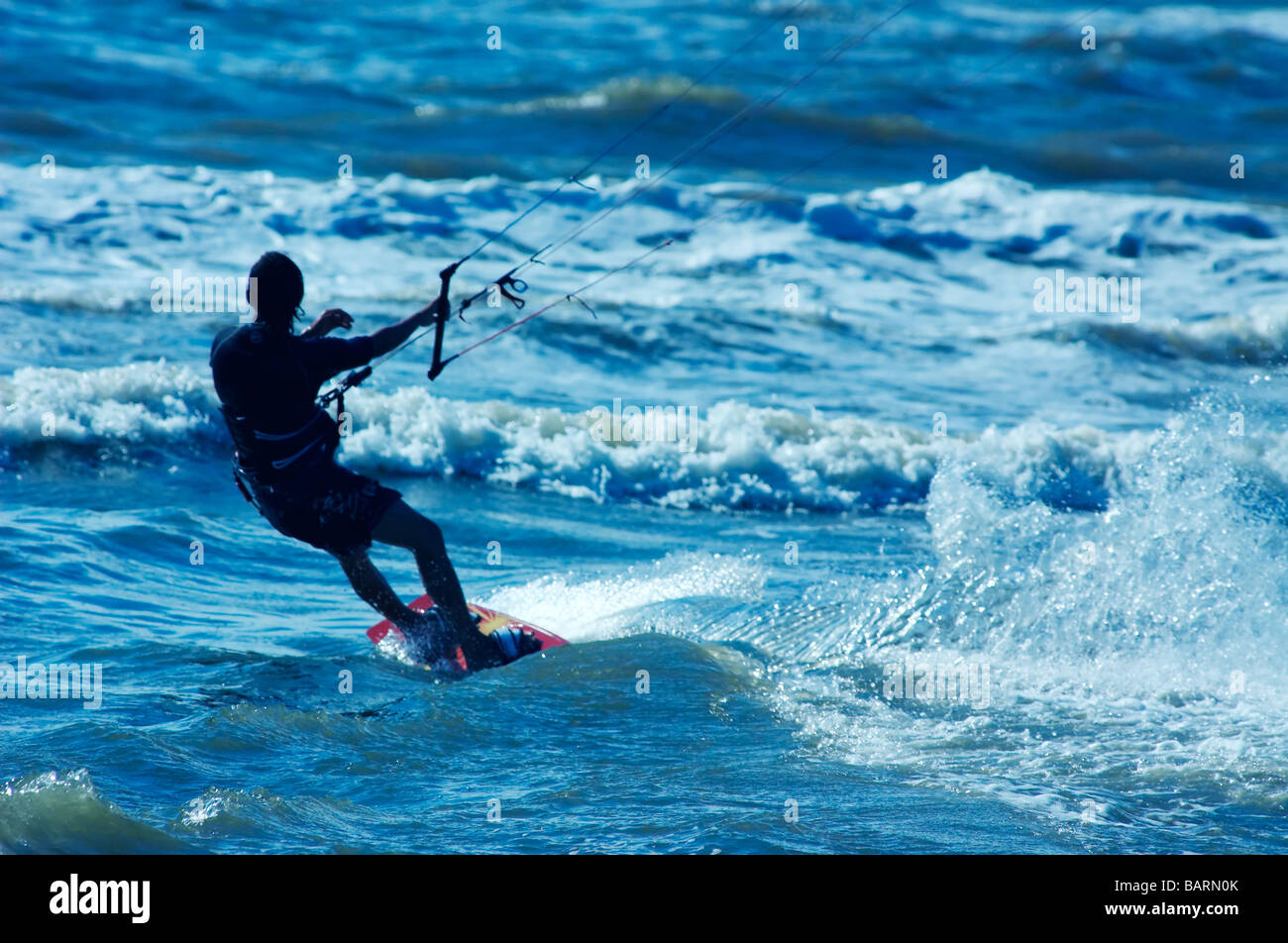 kite surfer in action Stock Photo - Alamy