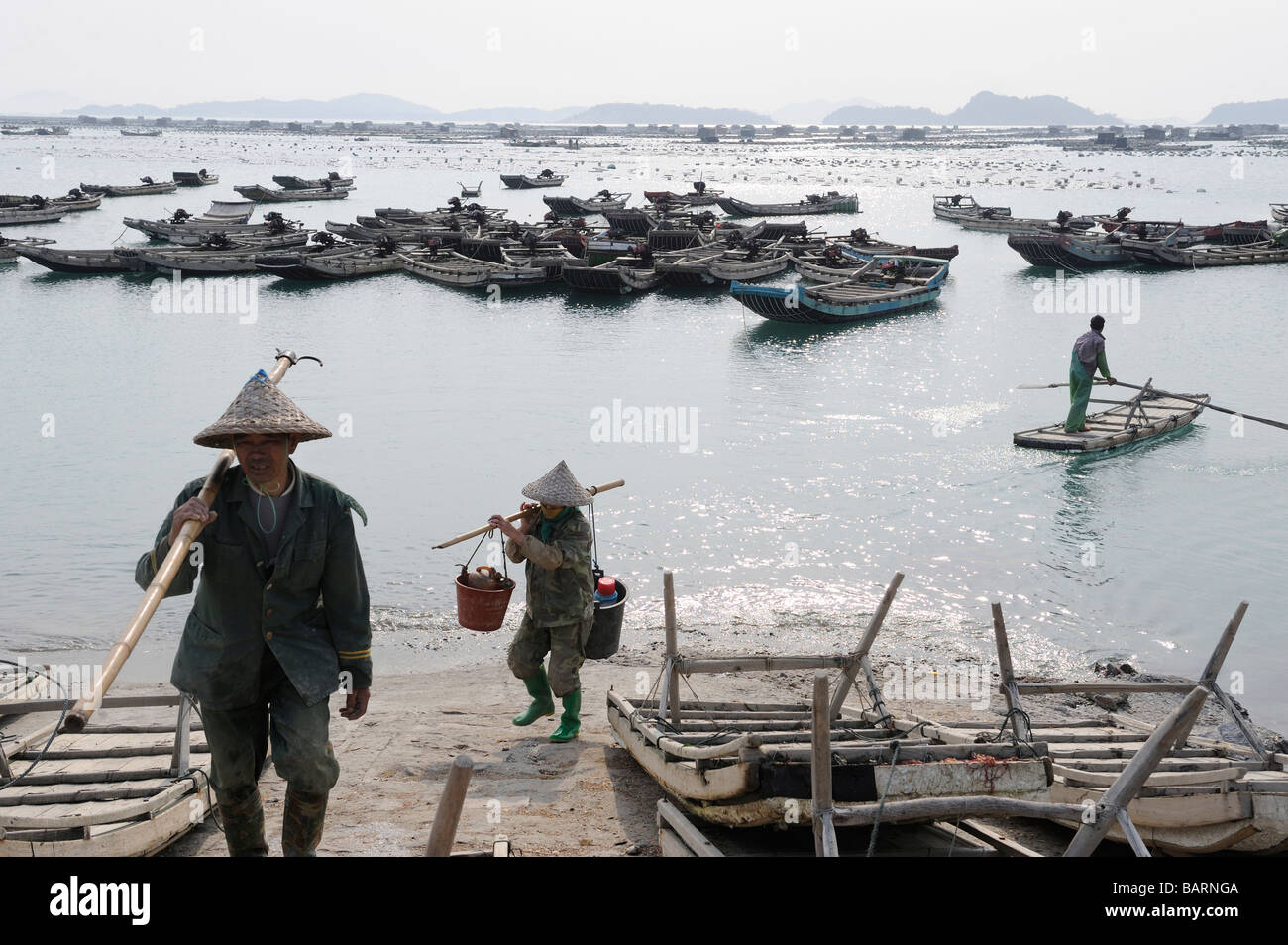 A fishing village at Gulei Peninsula where the PX factory will be ...