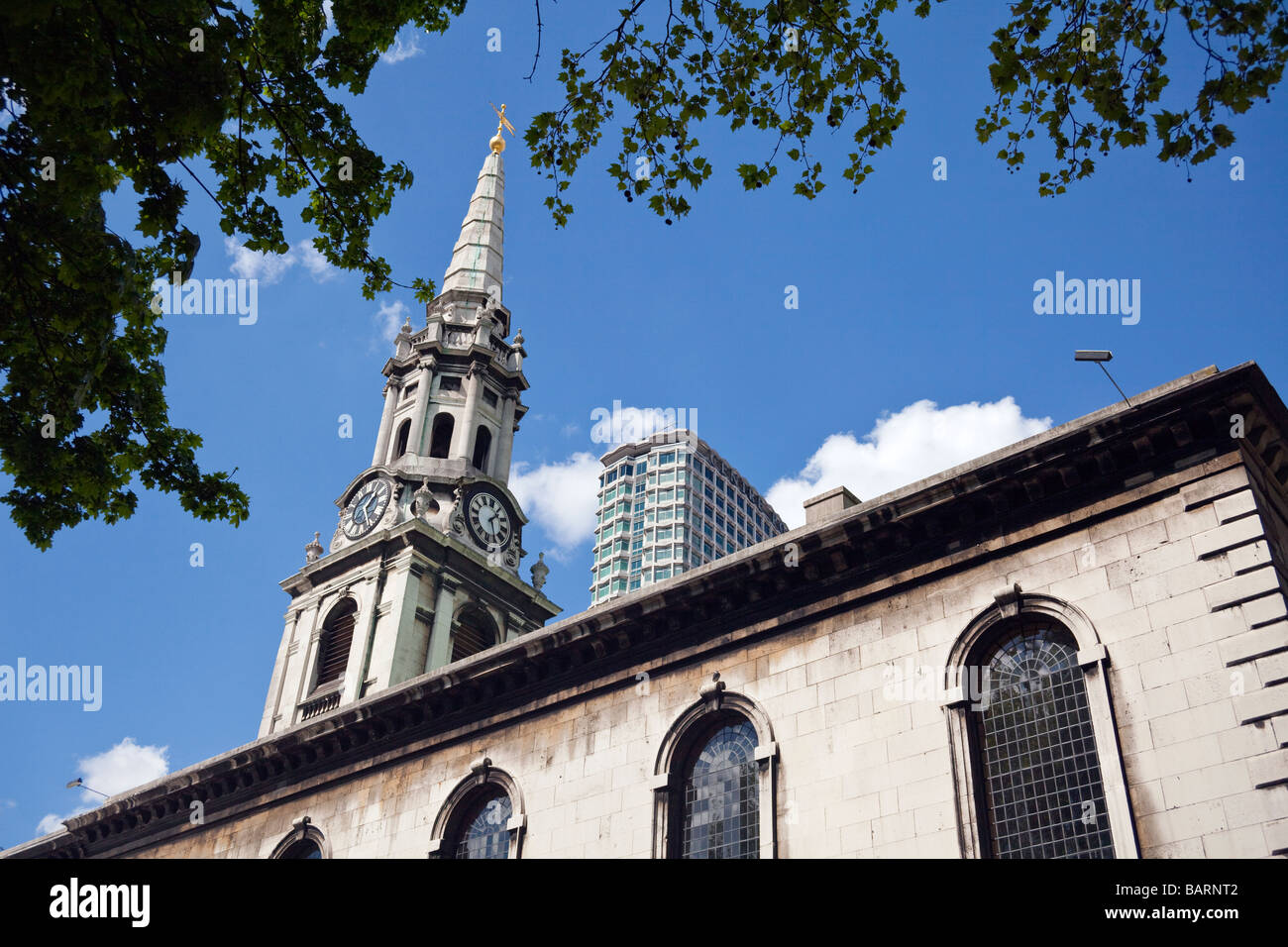St Giles in the Fields church, Camden, London, England, UK Stock Photo ...