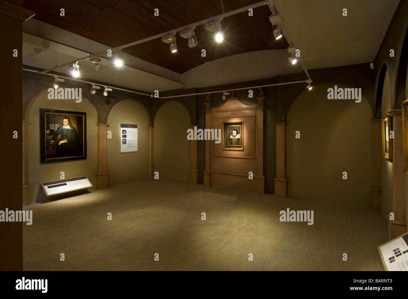 The "Cobbe" portrait (center) of William Shakespeare in the ...