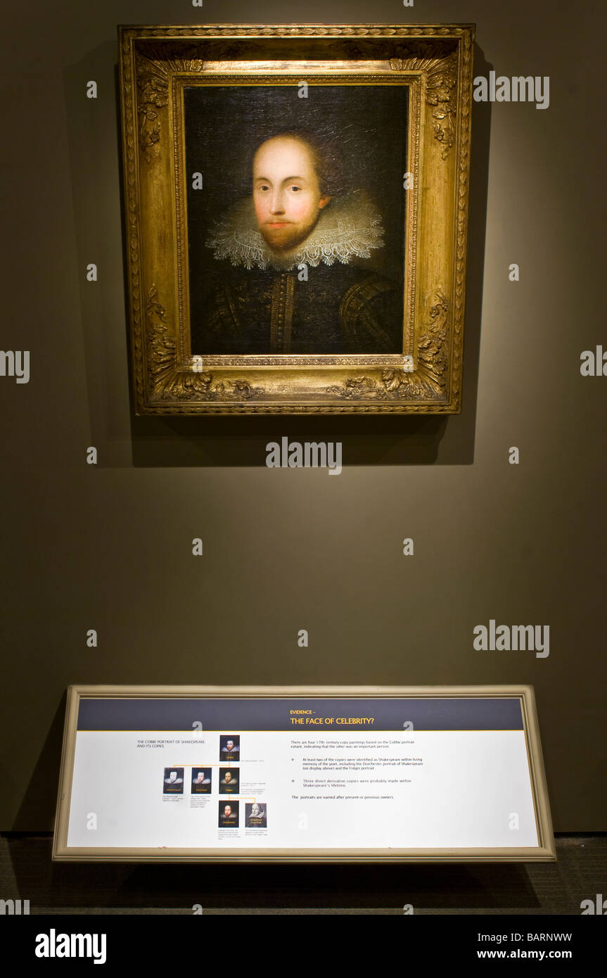 The "Dorchester" portrait of Shakespeare in the "Shakespeare Found ...
