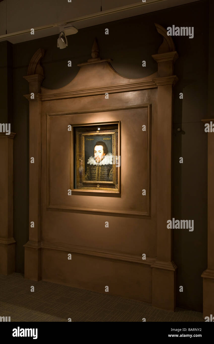 The "Cobbe" portrait of William Shakespeare hanging in the "Shakespeare ...