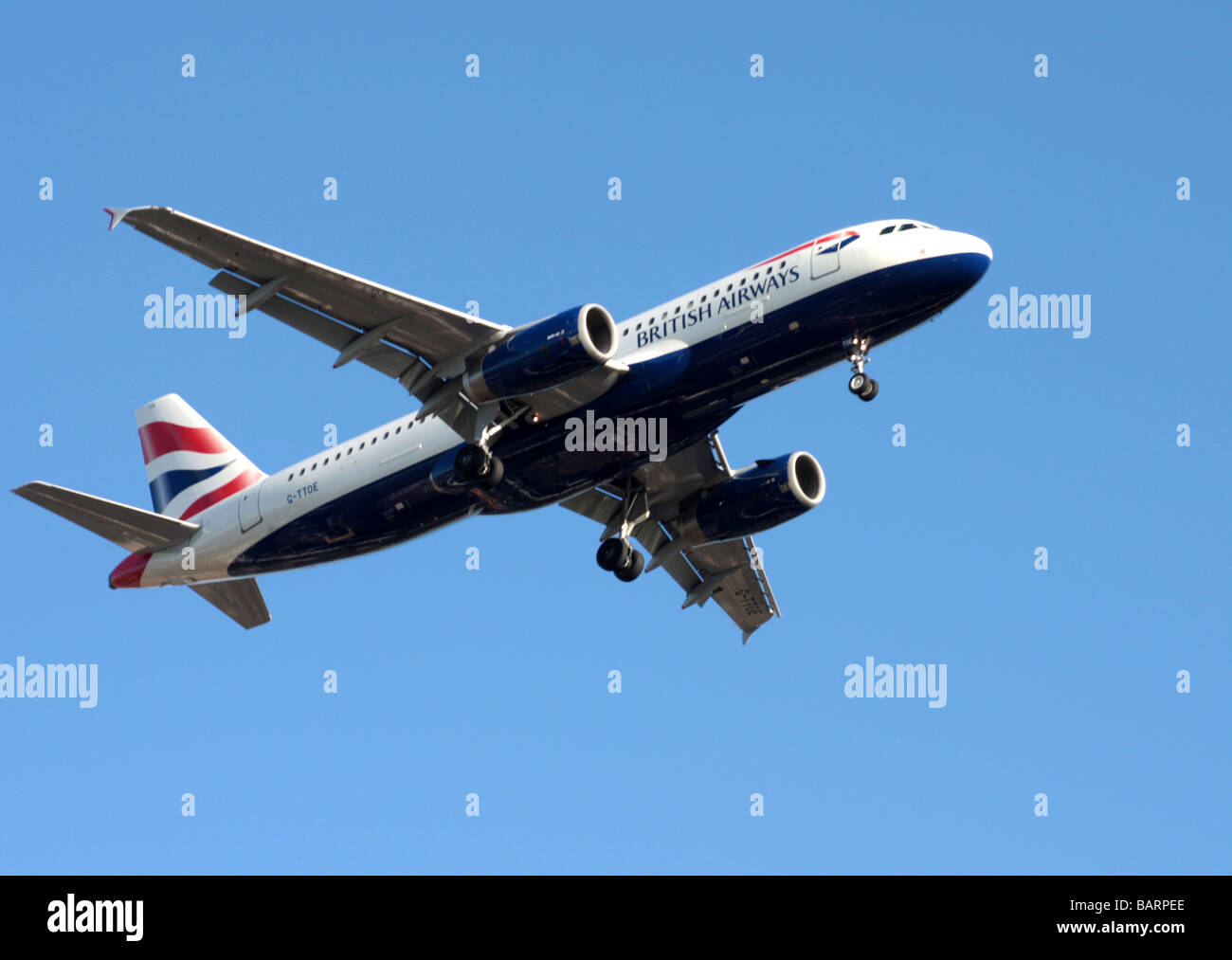 BA Plane in flight Stock Photo - Alamy