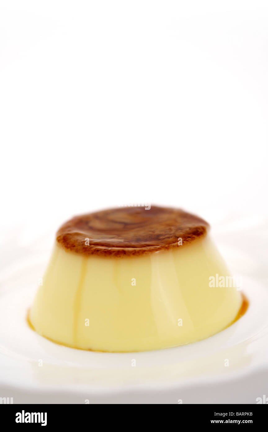 Pudding on plate Stock Photo - Alamy