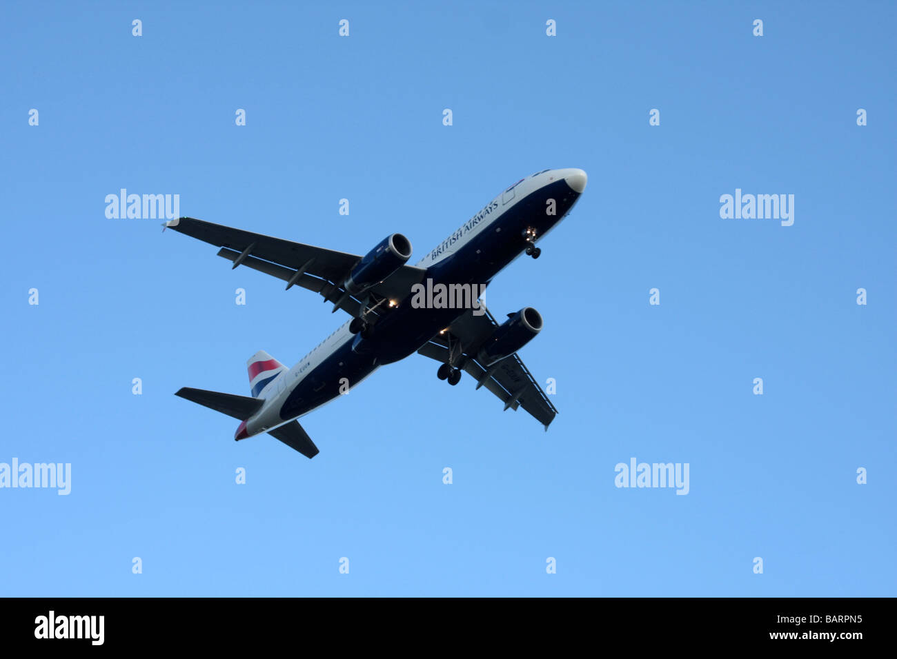 BA Plane in flight Stock Photo - Alamy