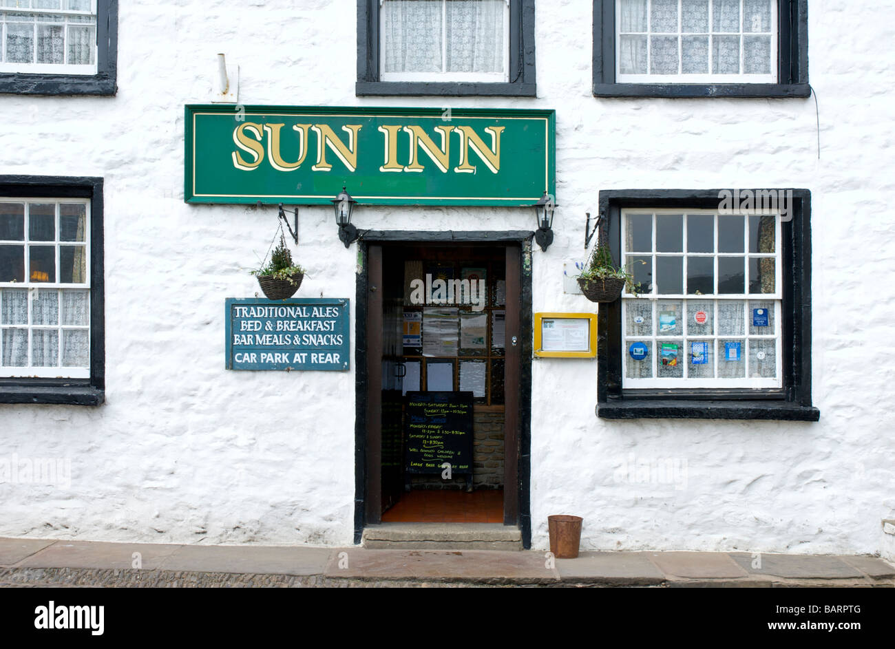 The Sun Inn, Dent, Cumbria, England UK Stock Photo - Alamy