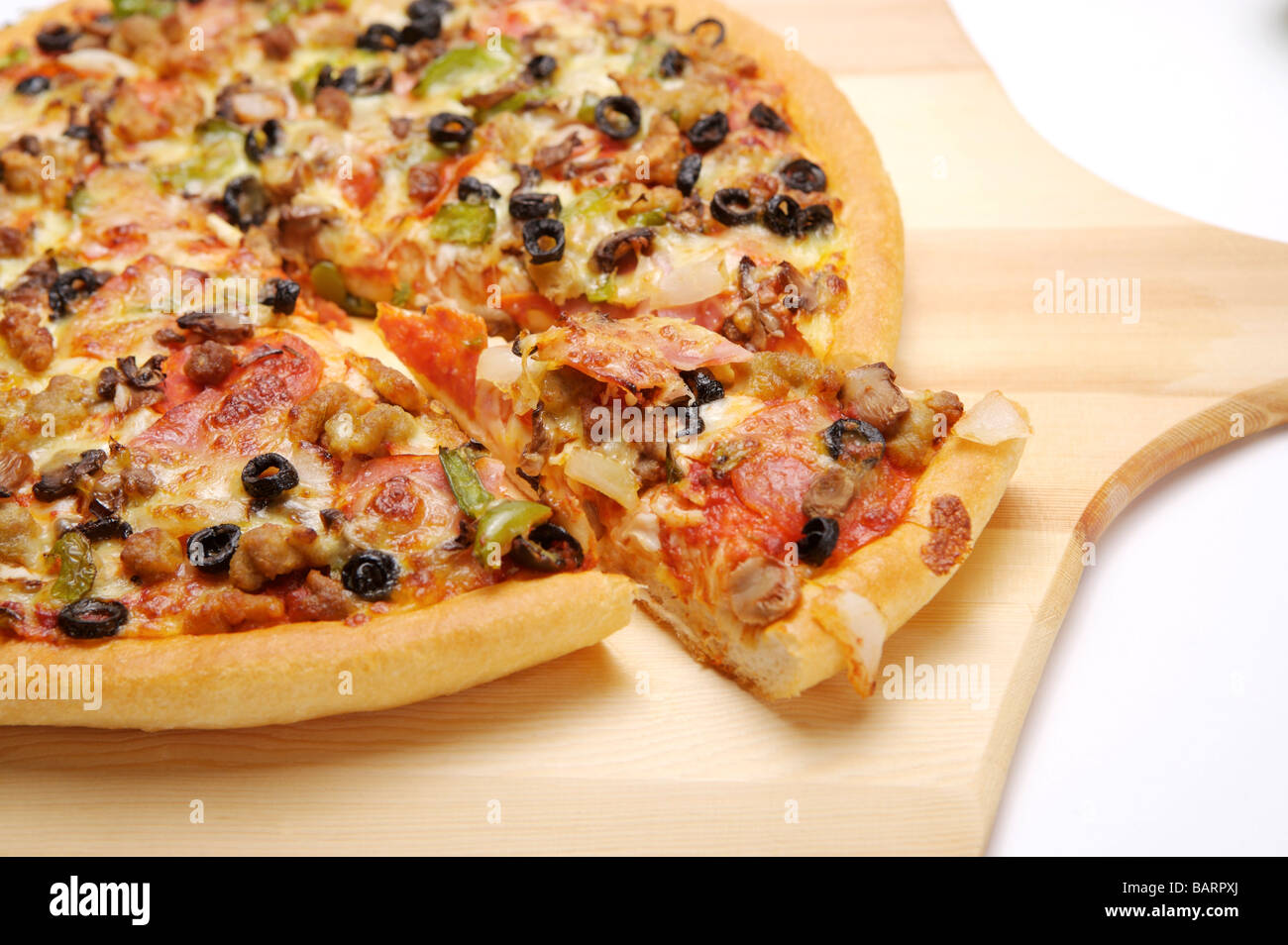 Close up of pizza Stock Photo - Alamy