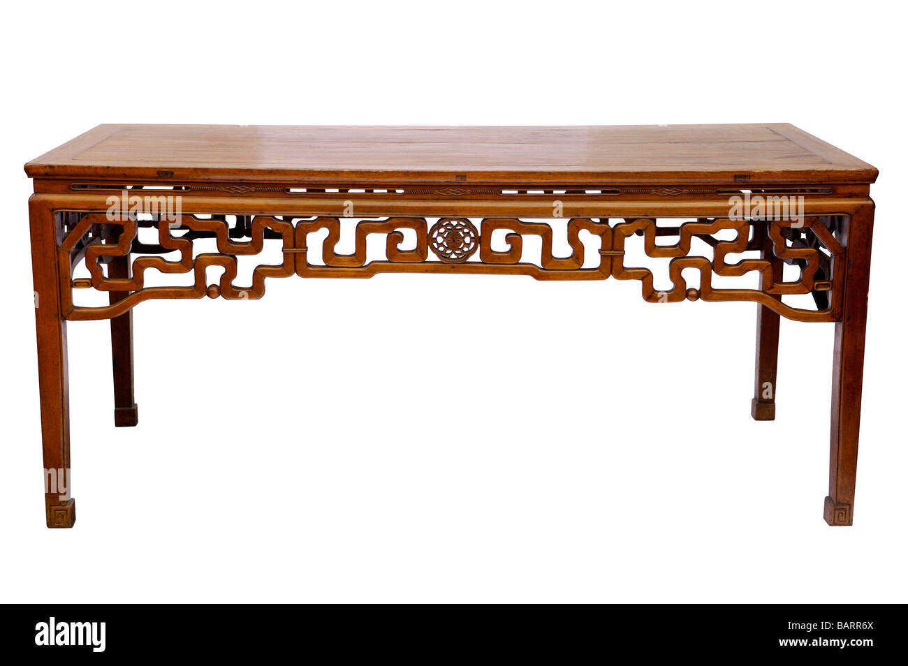 Antique wooden desk Cut Out Stock Images & Pictures - Alamy