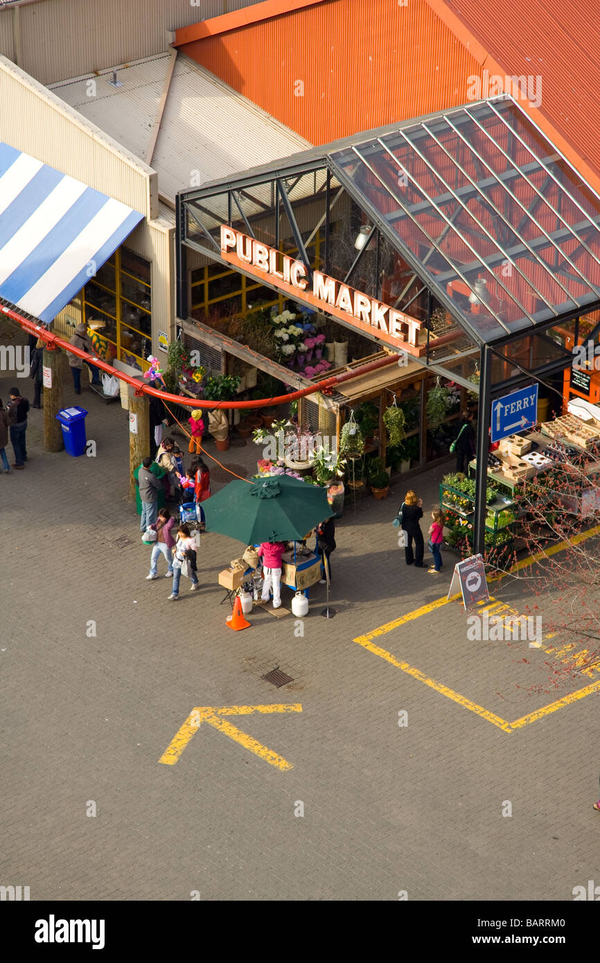 Aerial view of food market Stock Photo - Alamy