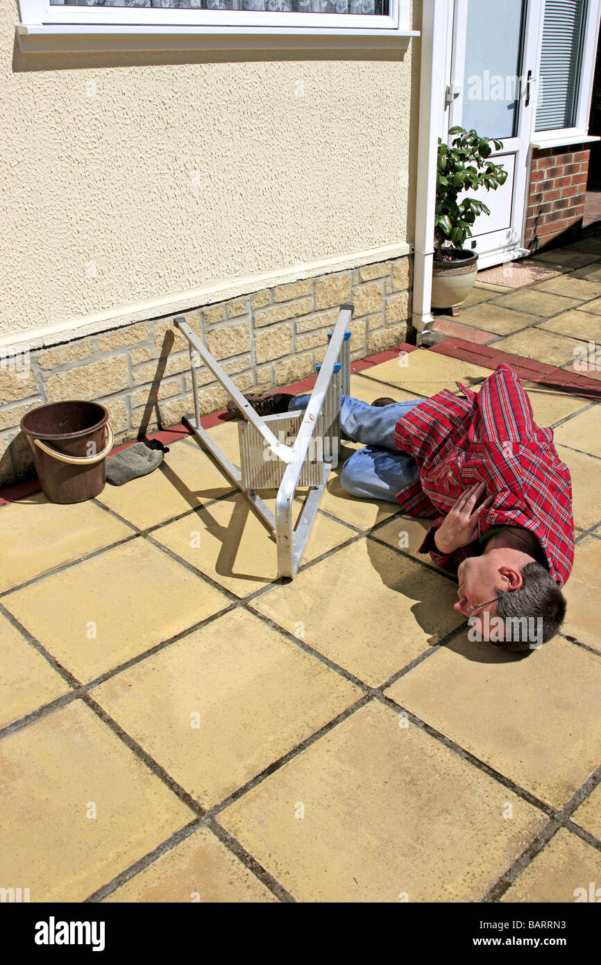 Step ladder accident hi-res stock photography and images - Alamy