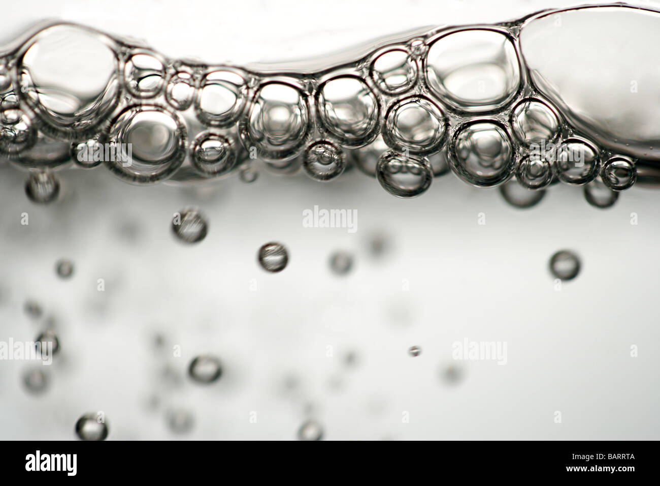 Bubbles on water surface Stock Photo - Alamy