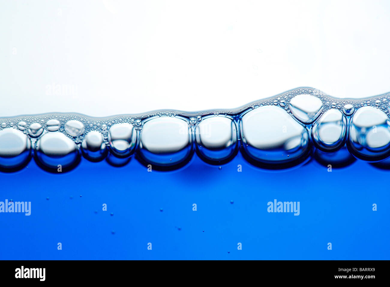 Bubbles on water surface Stock Photo - Alamy
