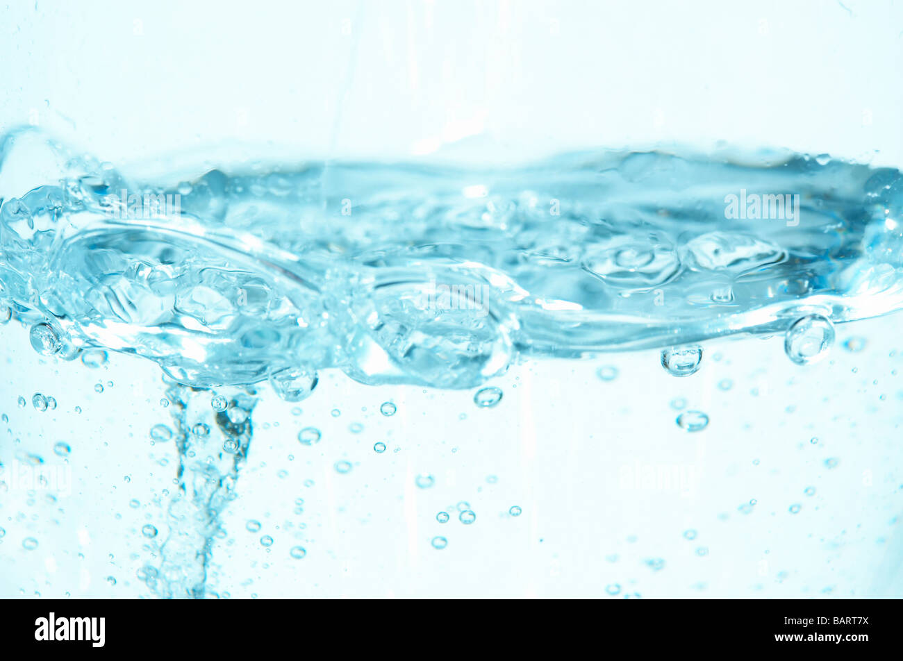 fresh water splash and bubbles Stock Photo - Alamy