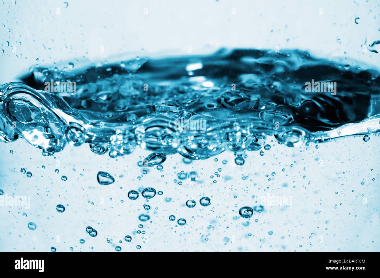 fresh water splash and bubbles Stock Photo - Alamy