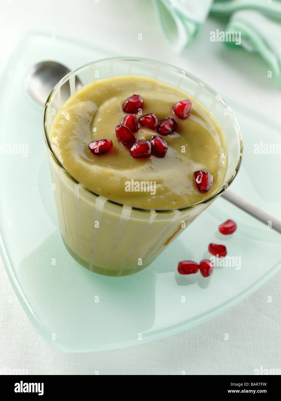 A glass of avocado pomegranate smoothie Stock Photo - Alamy