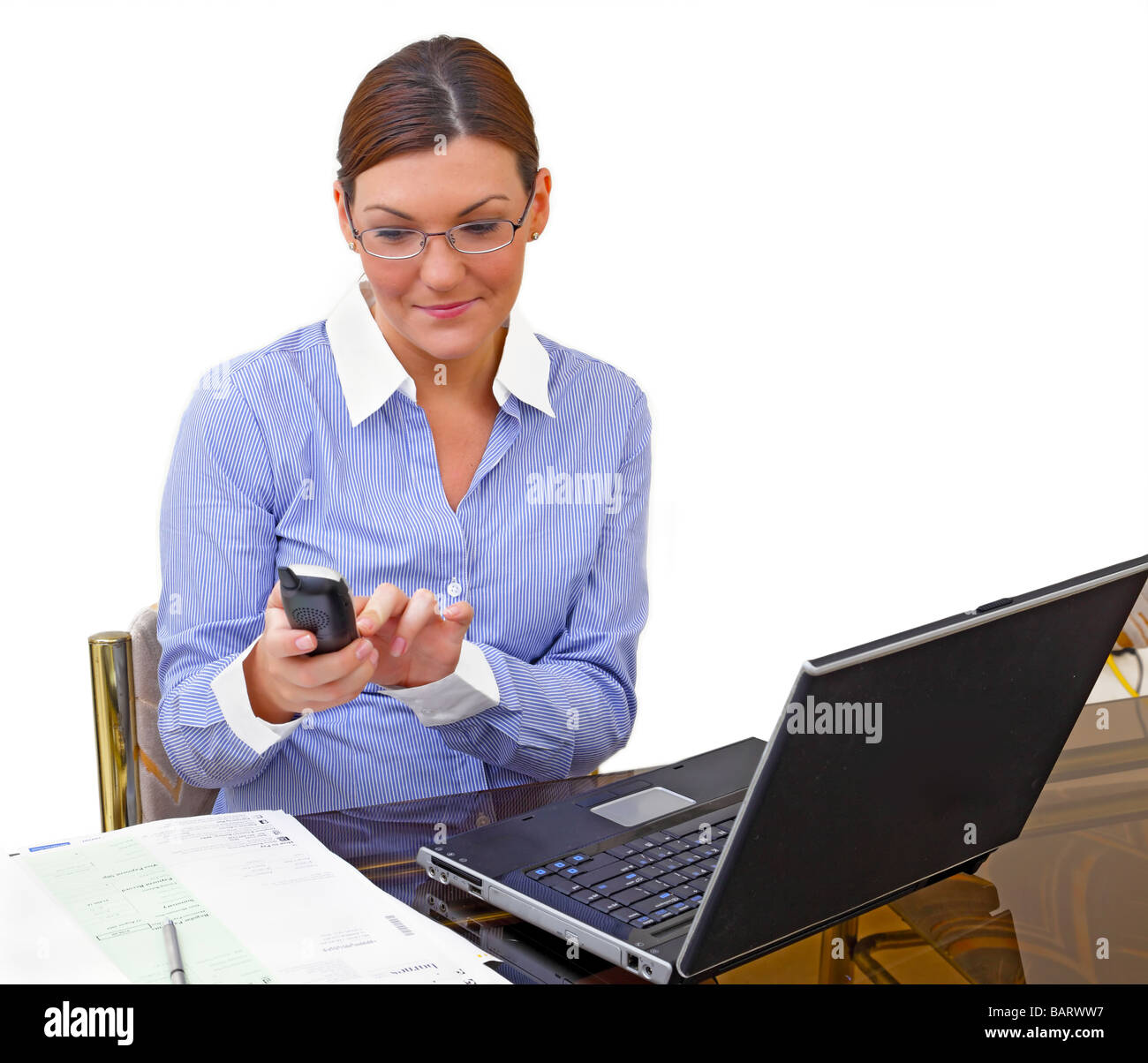 Young woman at work Stock Photo - Alamy