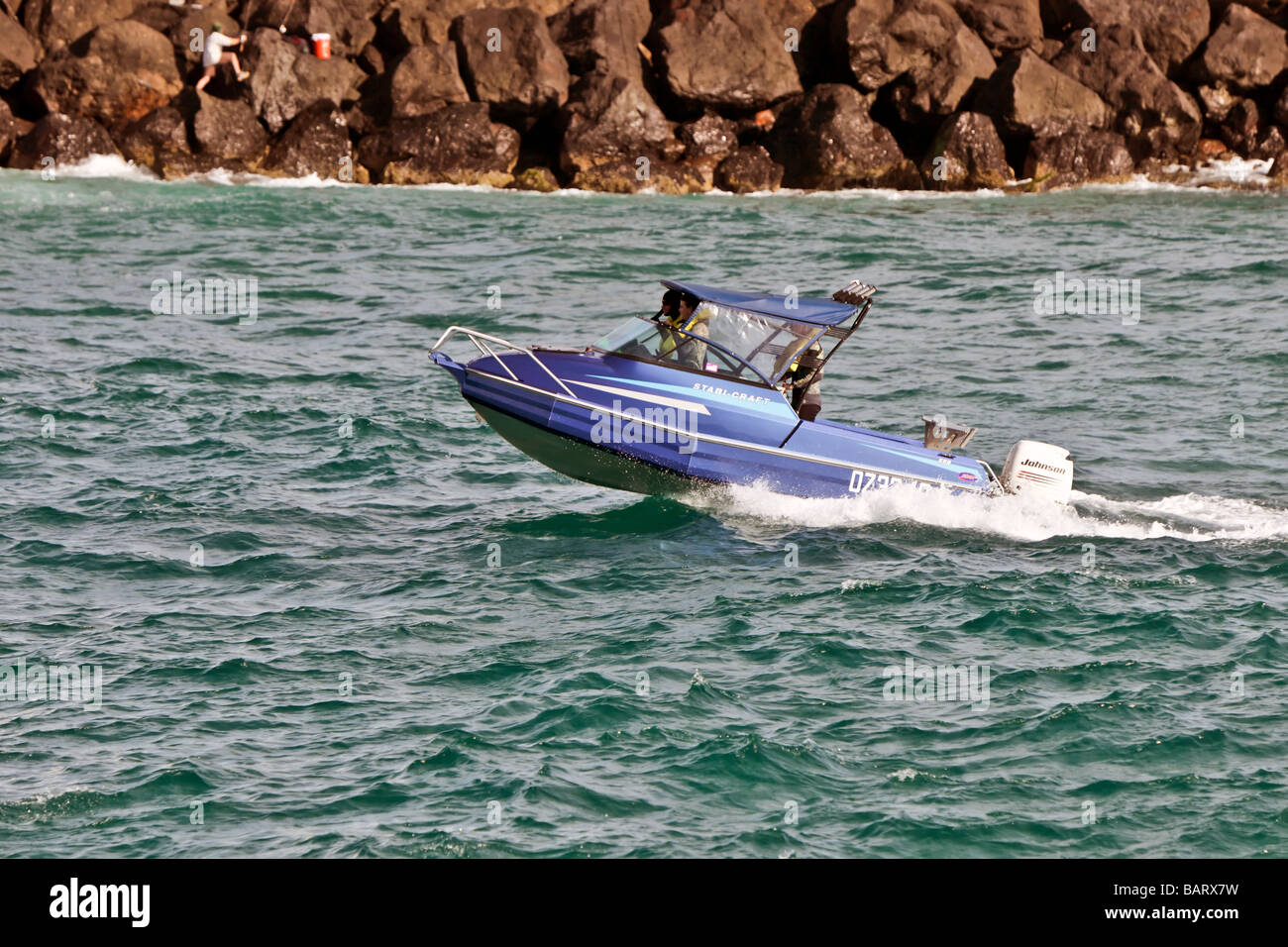 Waves boat break small hi-res stock photography and images - Alamy