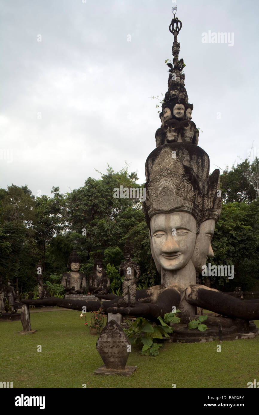 Sala Keo Kou, A park with very large concrete statues / sculptures ...