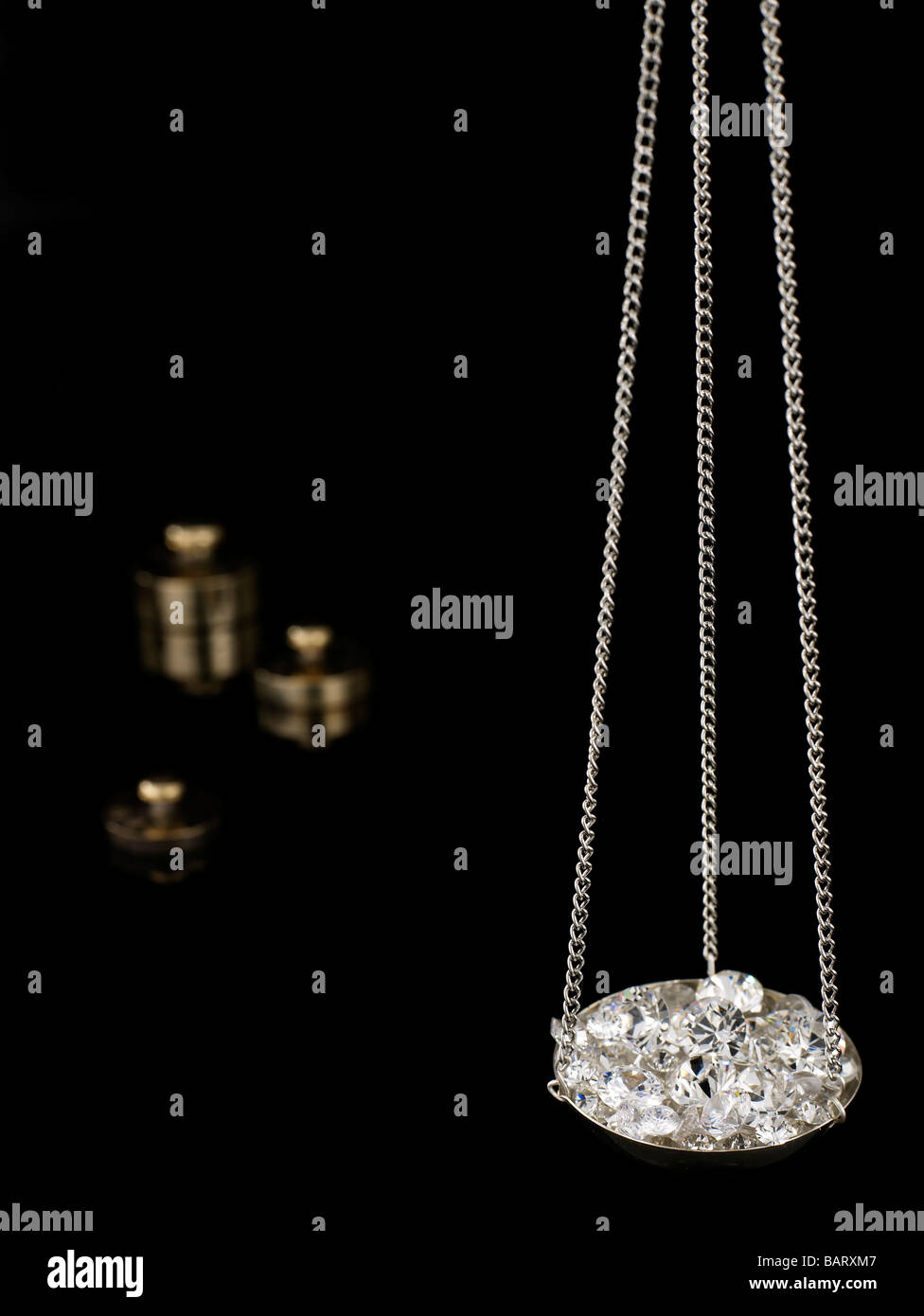 Diamonds on carat scale Stock Photo - Alamy