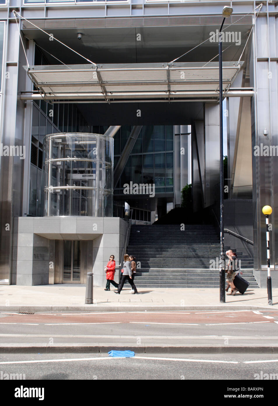 Entrance to Broadgate Tower City of London Stock Photo - Alamy