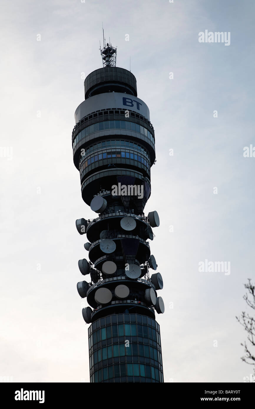 The london telecom tower and the british telecom tower hi-res stock ...