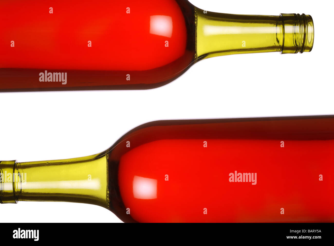 opened bottles of wine Stock Photo - Alamy