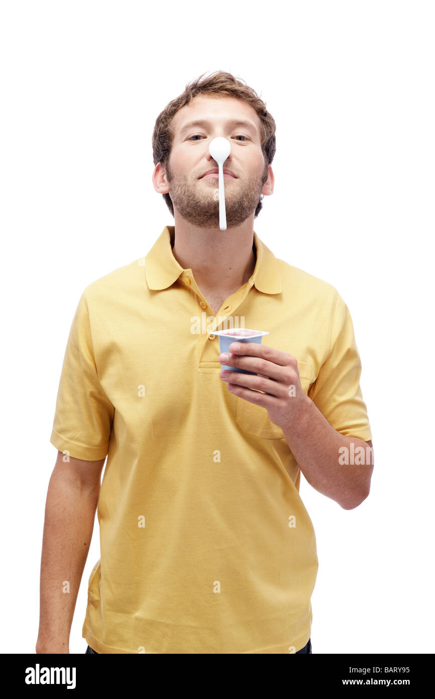 Balancing spoon on nose hi-res stock photography and images - Alamy