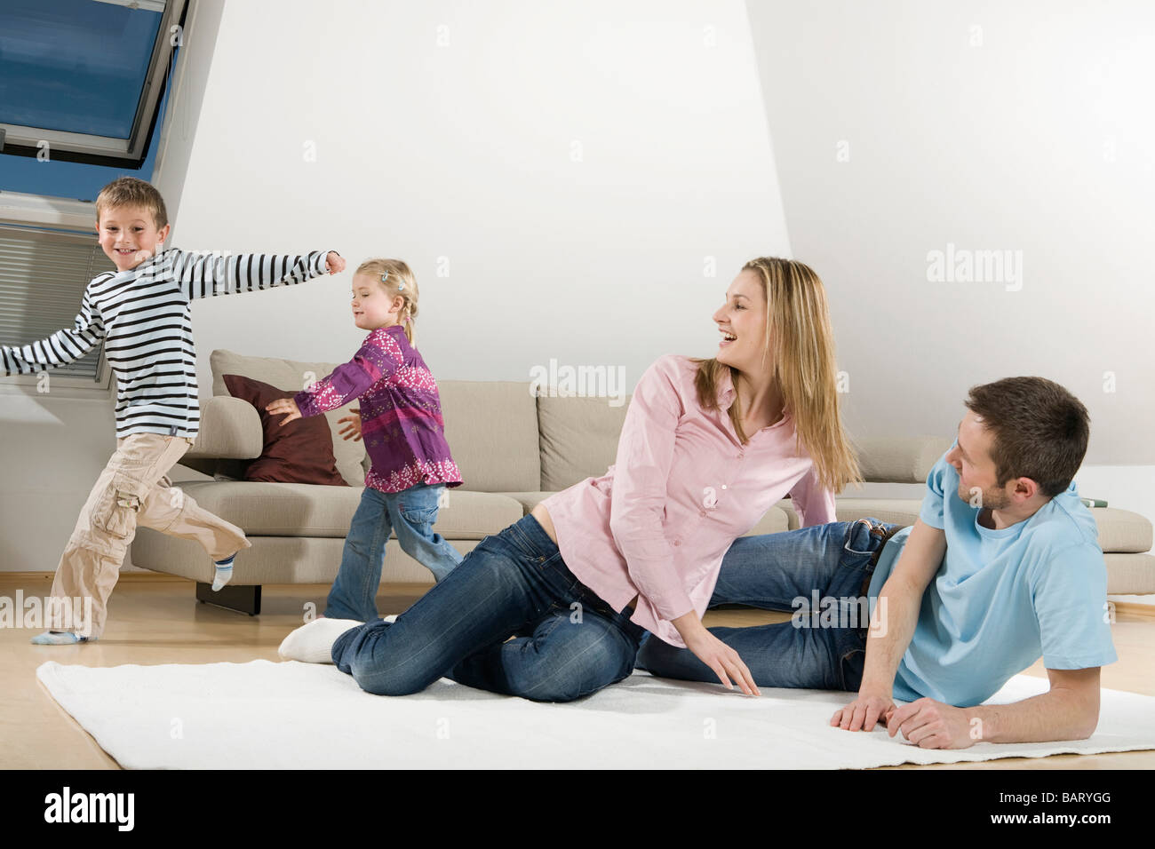 Children frolicking hi-res stock photography and images - Alamy