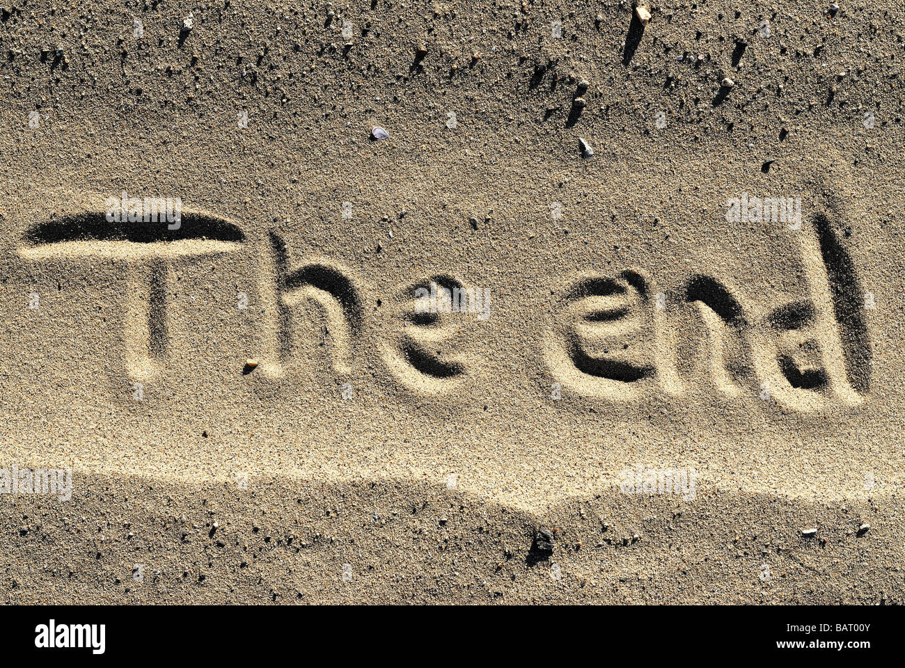 words write on beach sand Stock Photo - Alamy