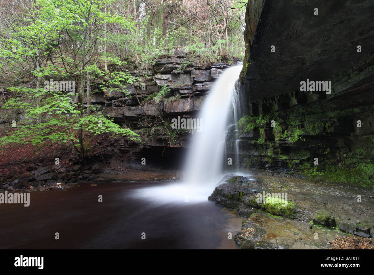 Summerhill Force and Gibsons Cave Bowlees Beck Bowlees Upper Teesdale ...