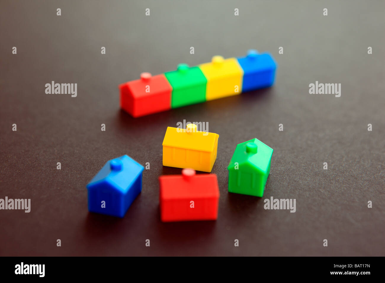 small colourful plastic houses Stock Photo - Alamy