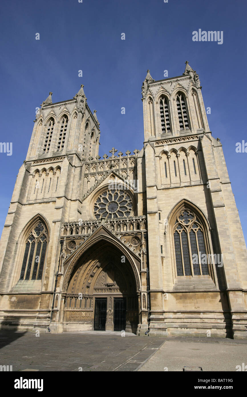 City of Bristol, England. The John Loughborough Pearson designed towers ...