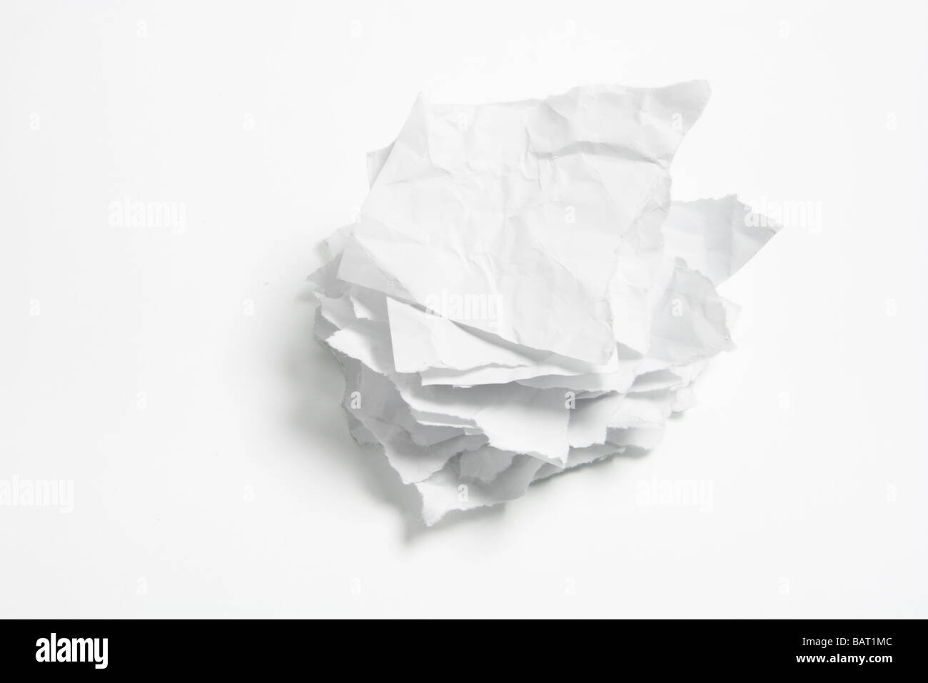 Stack of Crumpled Papers Stock Photo - Alamy