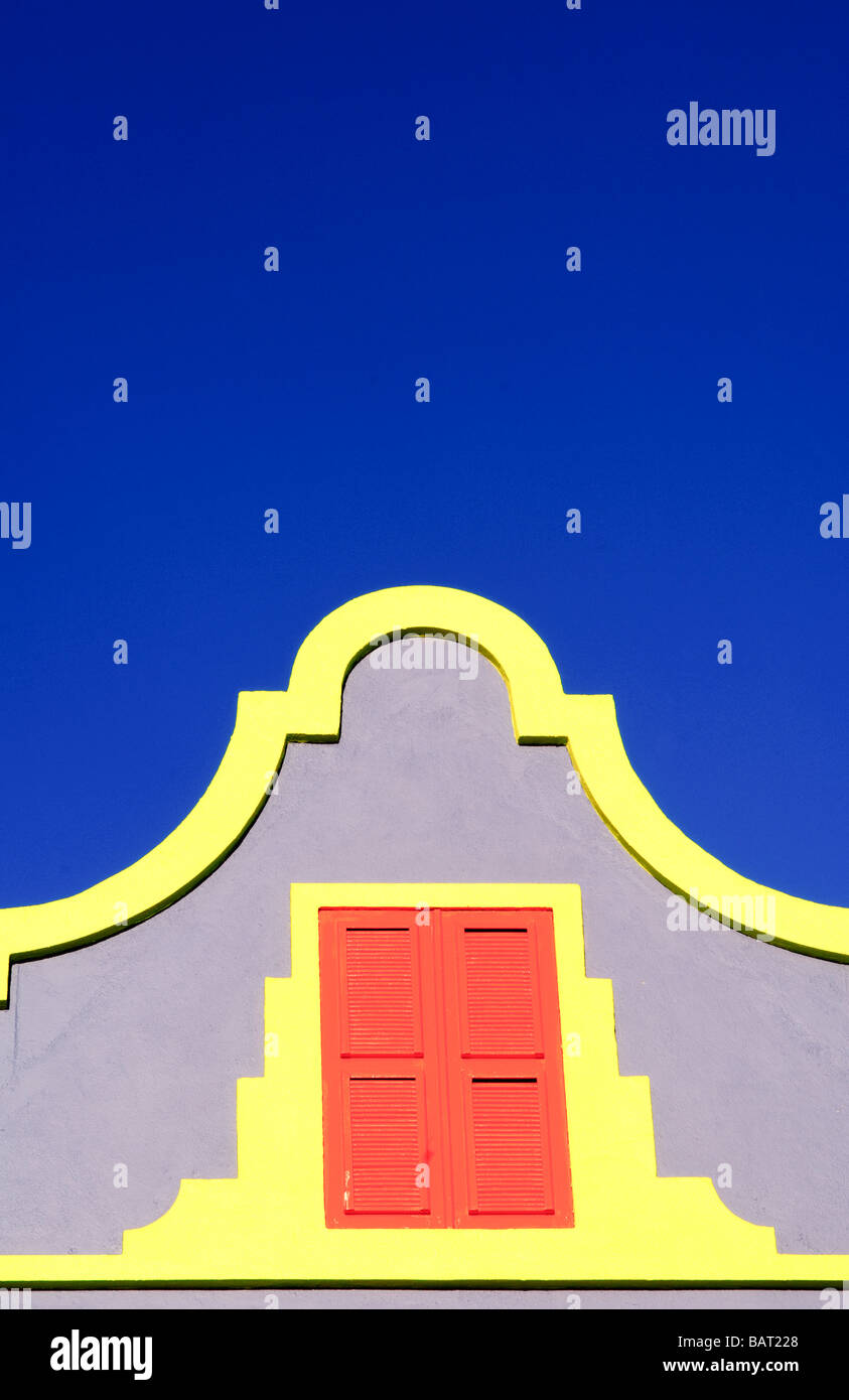 Dutch facade architecture Kralendijk Bonaire Stock Photo - Alamy