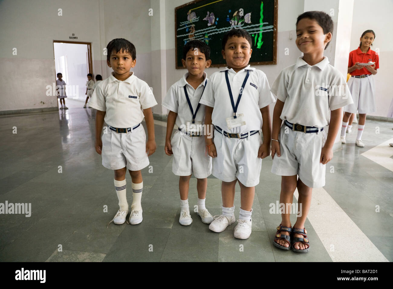 School children in Hazira, near Surat. Gujarat. India Stock Photo - Alamy