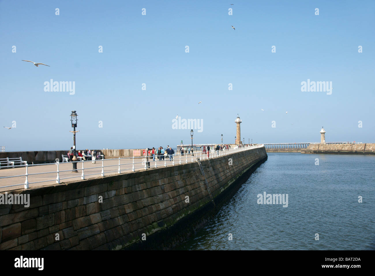 Whitby Pier Whitby North Yorkshire England UK (c) Marc Jackson ...