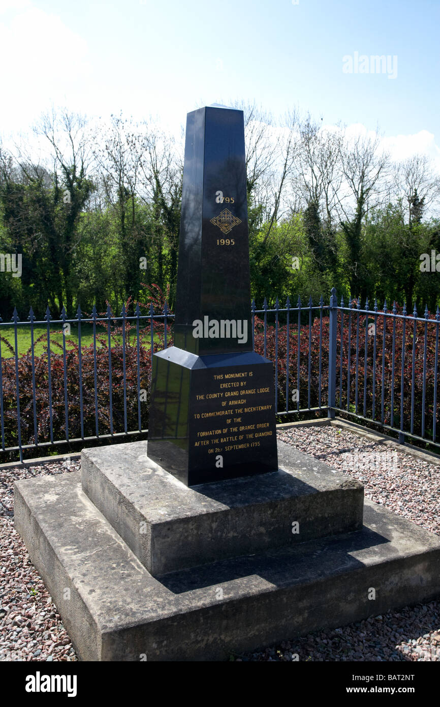 memorial at the Battle of the Diamond site loughgall county armagh ...